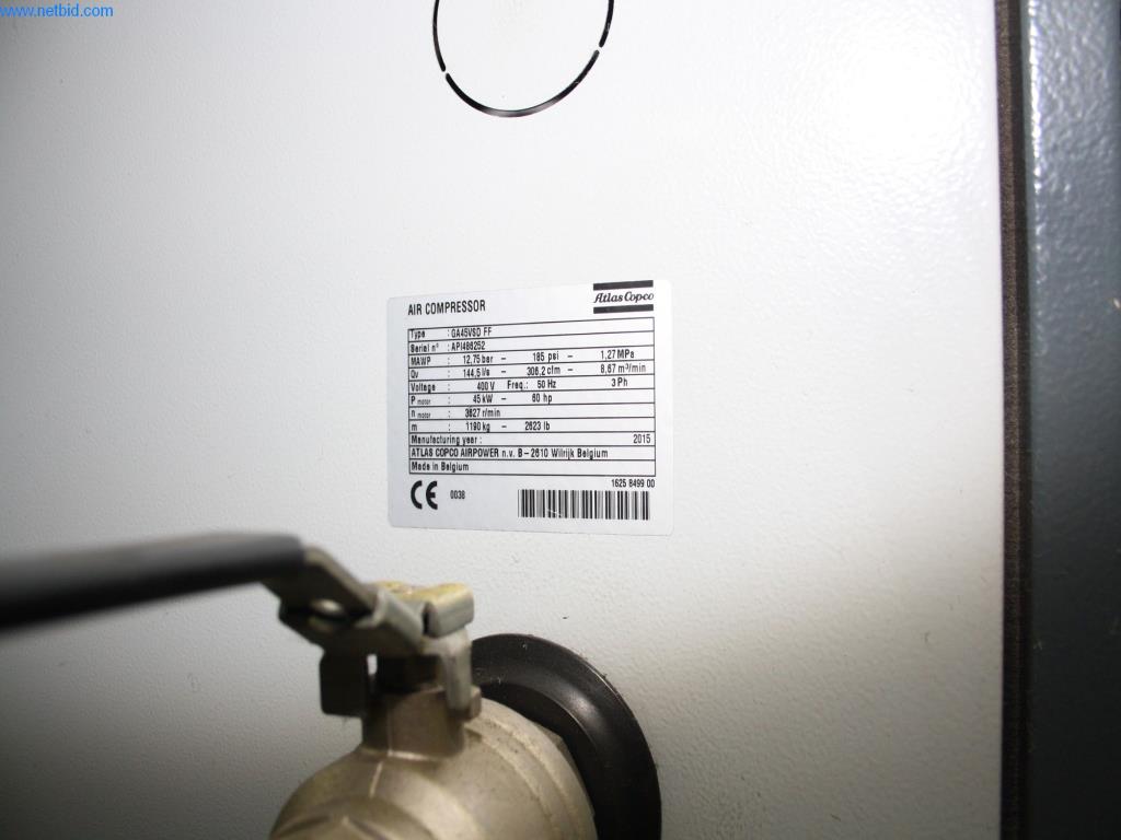 buy used Screw compressor Atlas Copco GA 45 VSD FF (Auction #15184-574 ...