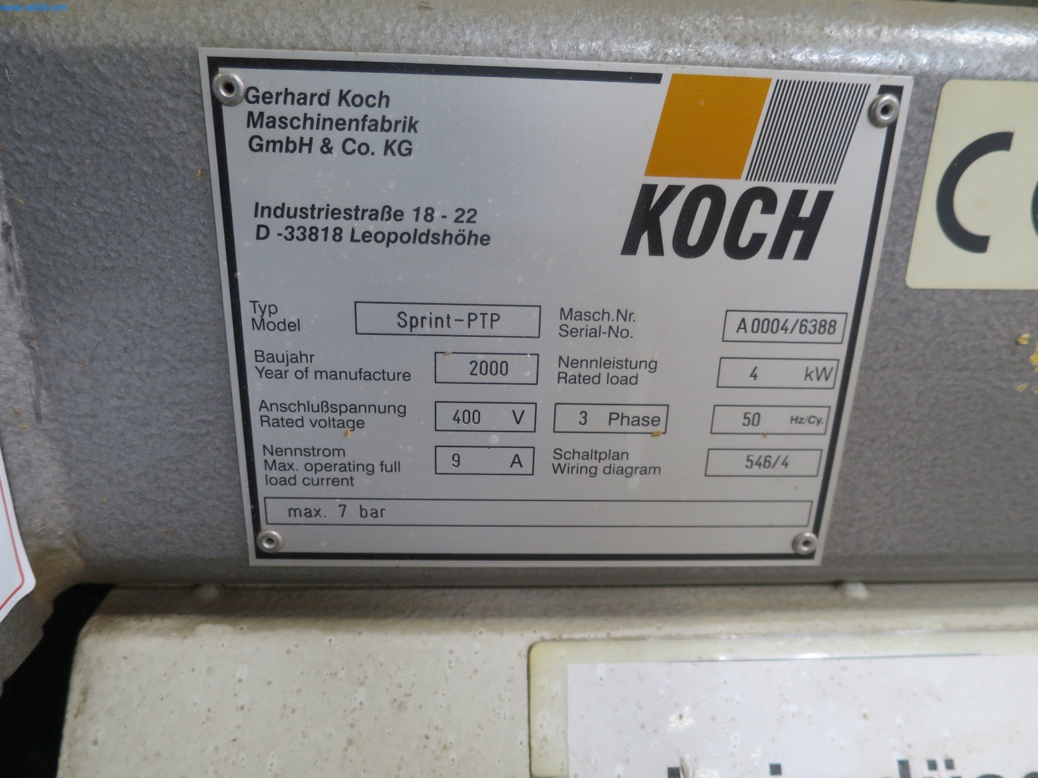 buy used Drilling and dowel insertion machine Koch Sprint-PTP (Trading ...