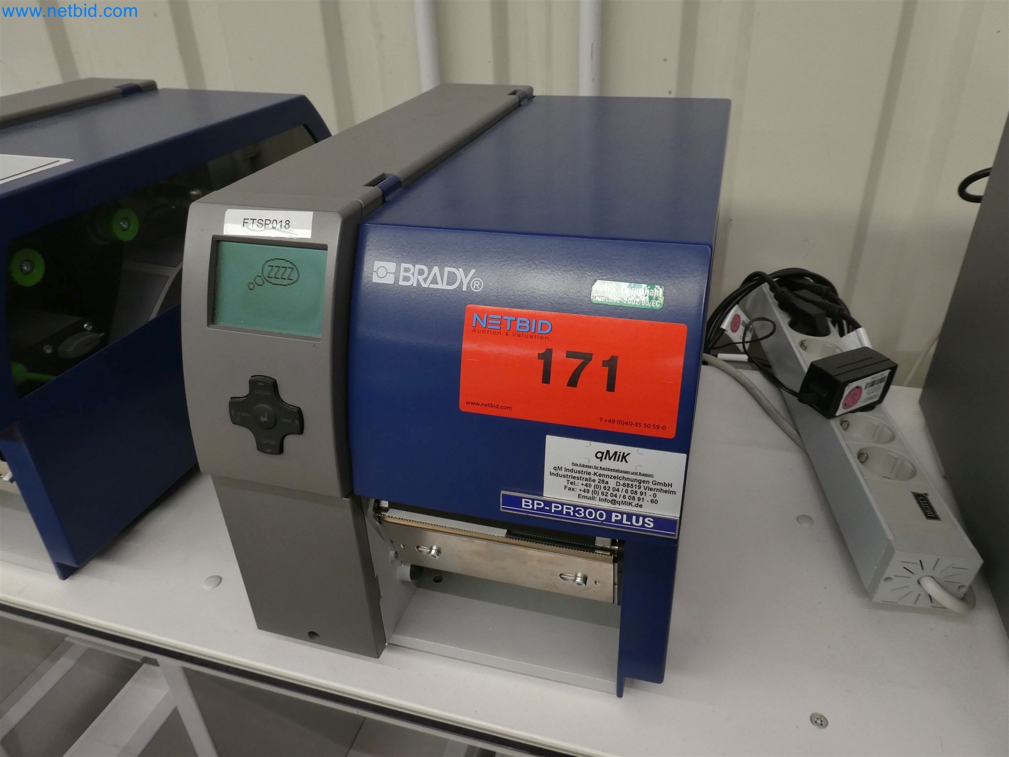 Imprimante d'étiquettes / Imprimante à transfert thermique Brady BP ...