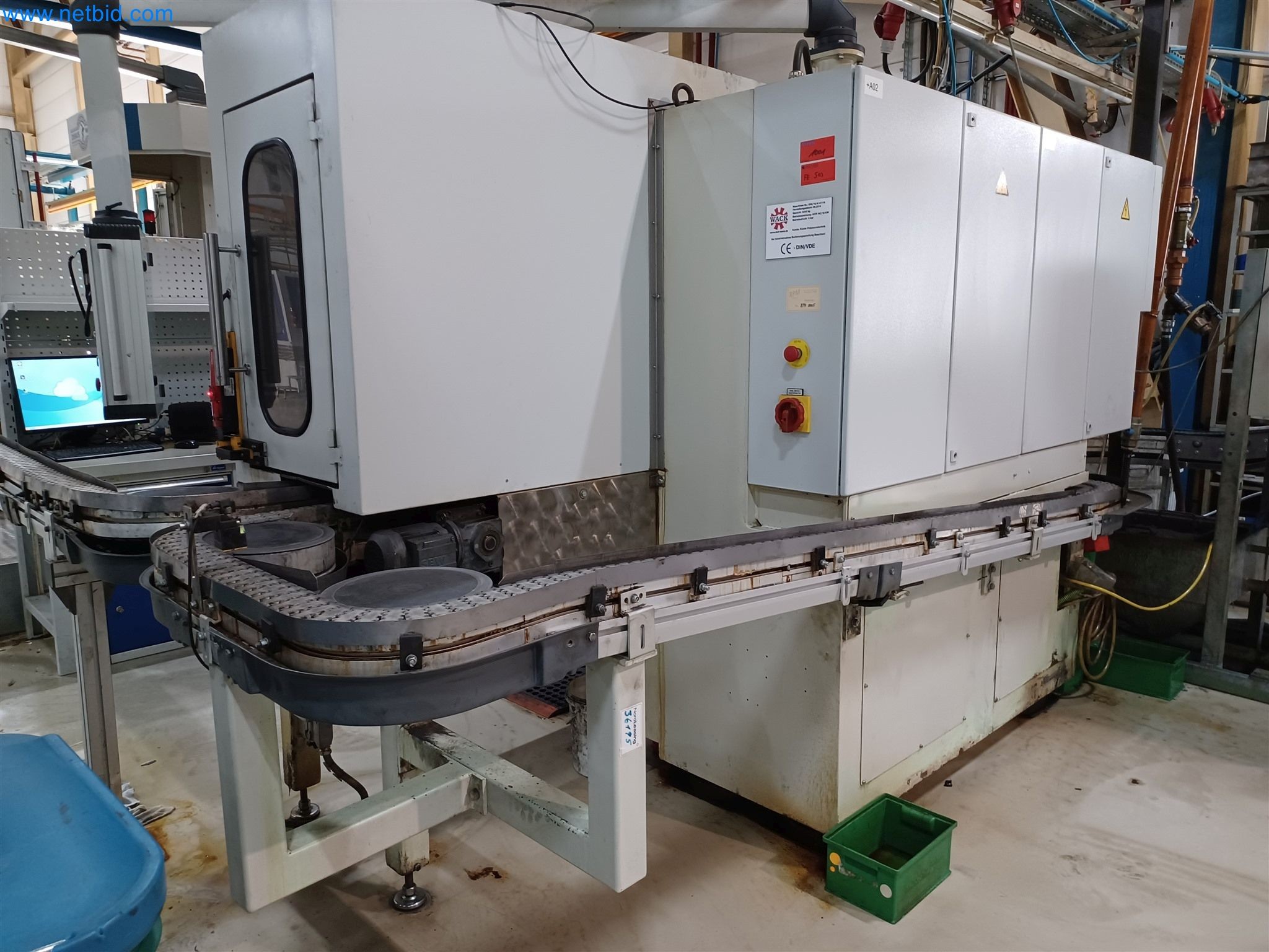 buy used Continuous surface deburring/brushing machine Wack (Trading ...