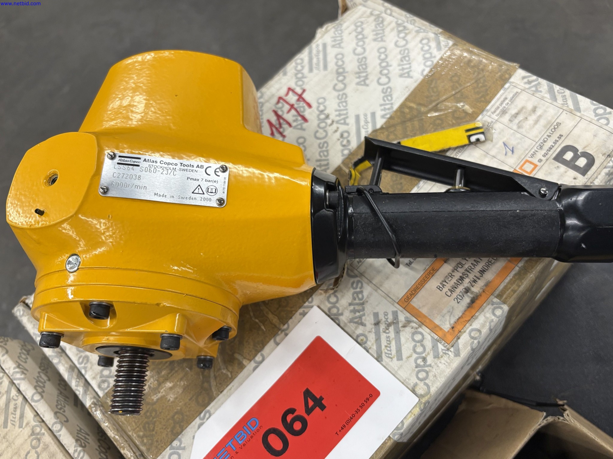 buy used Lot Industrial Tool and Component ATLAS COPCO (Auction #A19006 ...